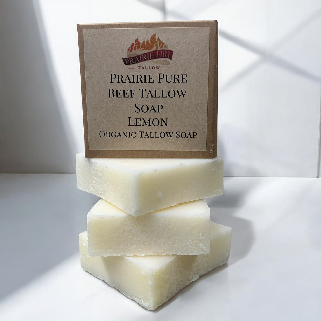 Pure Beef Tallow Soap Bar, (3 Pack) Made in USA - Grass Fed and Finish ...